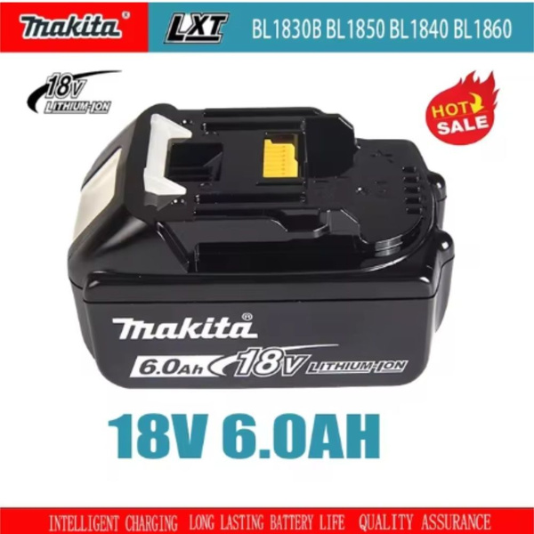 Аккумулятор BL1860B LXT 18В, 6Ач, индикатор заряда, Makita 632F69-8 ...