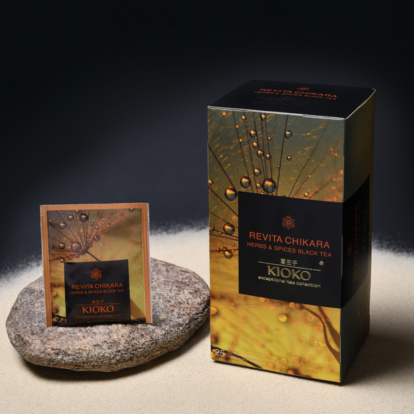 Чёрный чай в пакетиках KIOKO Revita Chikara, Premium, 25 шт, с травами и специями купить на OZON ...