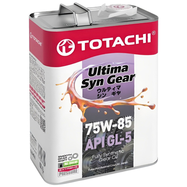 TOTACHI Ultima Syn Gear 75W-85 GL-5 4л Трансмиссионное масло купить c ...