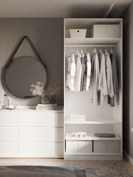 Гардеробная система IKEA ПАКС, ЛДСП, 75x58x236 см купить c доставкой на ...