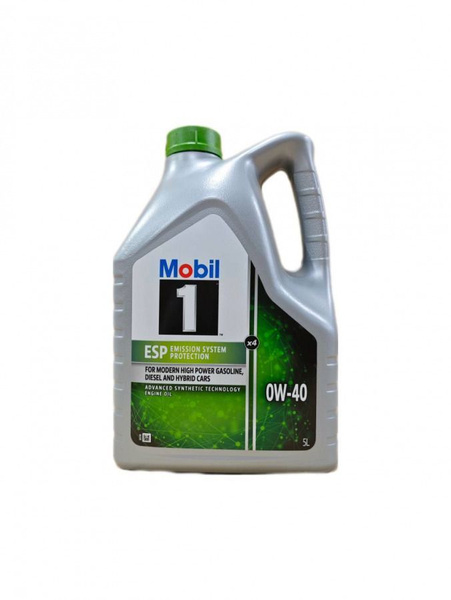 Масло моторное MOBIL mobil 1 esp x4 0W-40 Синтетическое 5 л 157814 ...