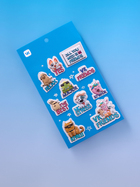 Стикерпак VK Store 3D VK Friends купить на OZON по низкой цене (1775029414)