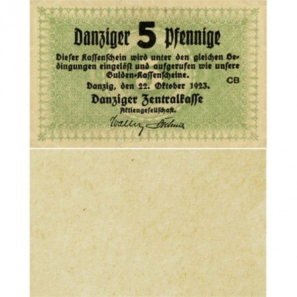 5 пфеннигов 1923 город Данциг, копия купить на OZON по низкой цене (1775138687)