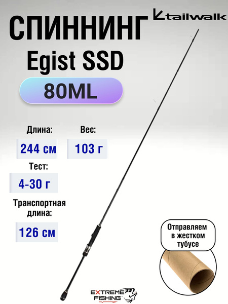 Спиннинг TAILWALK Egist SSD, от 4 гр купить c доставкой на OZON по низкой цене (1780949267)