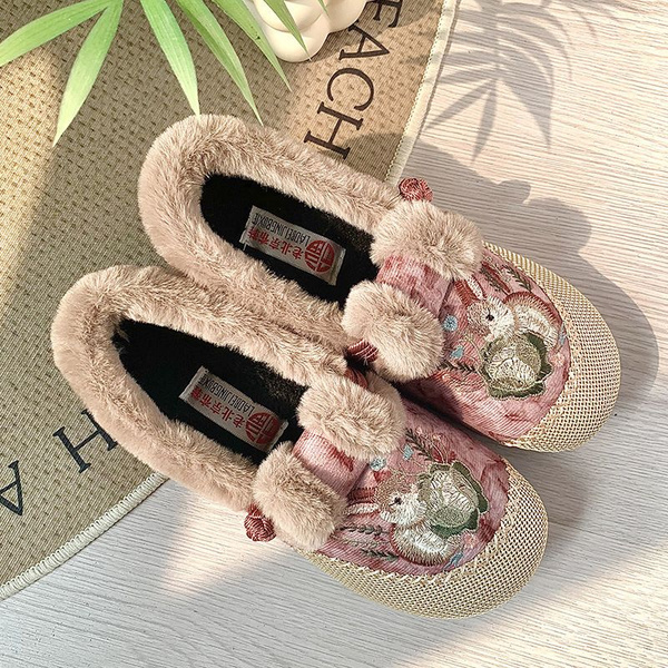 Лоферы Женский MOOCIE красный, размер 37 Зима Без застёжки Китай купить c доставкой на OZON по ...