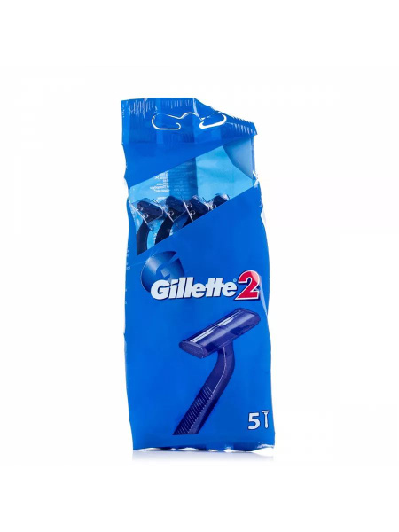 Gillette Одноразовый станок Gillette2 5шт купить на OZON по низкой цене (1791823104)