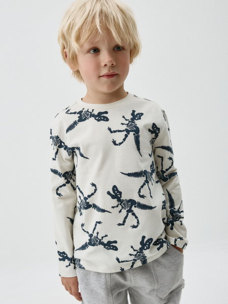 Лонгслив Мальчики SELA серый, размер 110 Повседневный купить c доставкой на OZON по низкой цене ...