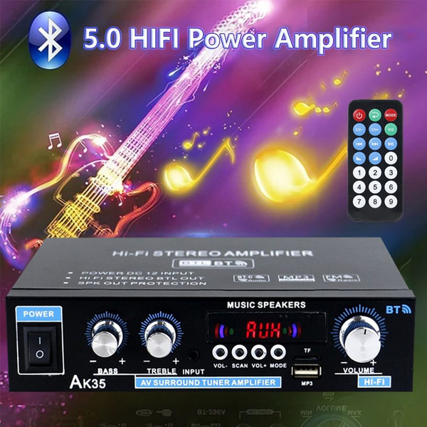 Усилитель звука AK35, 2 канала, bluetooth 5.0, Цифровой усилитель AK35 ...