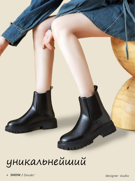 Сапоги Женский GSOG Полиэстер с ПУ пропиткой, размер 41 темный горький ...