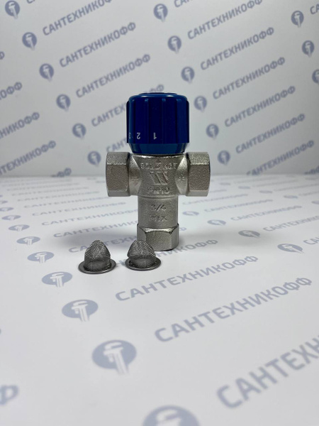 Клапан 3/4"термосмесительный 25-50C WATTS AQUAMIX AM6310C34 10017420 ...