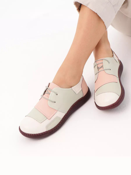 Туфли Женский Covani Натуральная кожа, размер 41 Без каблука 8 слиперы Россия Шнурки ...