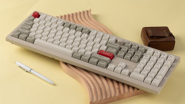 Беспроводная механическая клавиатура Keychron V6 Max (100%) цвет Retro ...