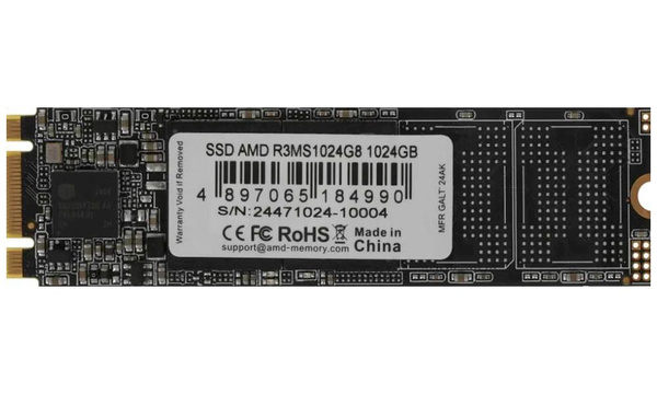 1 ТБ Внутренний SSD-диск AMD 3D NAND 2280 1Tb R3 Series mSATA (R3MS1024G8) (1Tb R3 Series mSATA ...