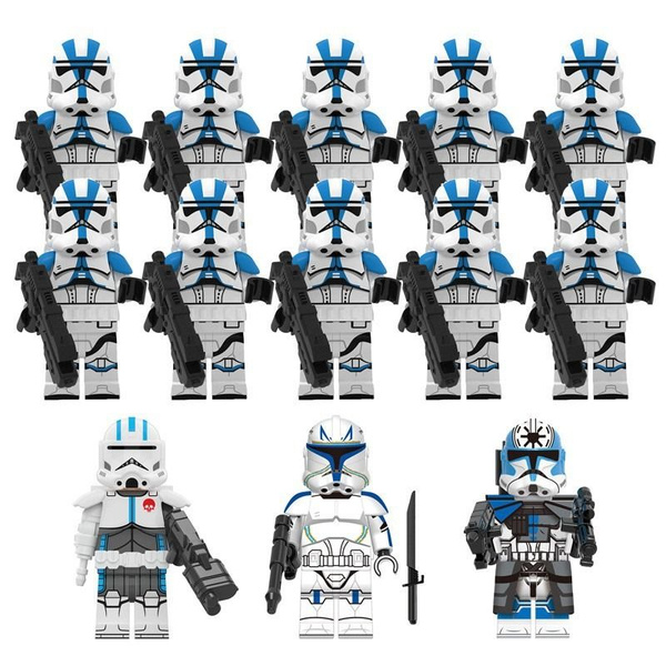 13 деталей легиона-клона Blue Guards, модель конструктора Star Wars ...