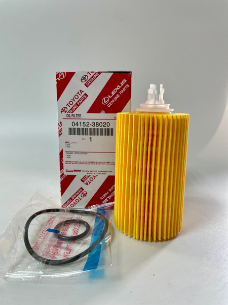 Toyota Фильтр масляный арт. 04152-38020, 1 шт. купить на OZON по низкой ...