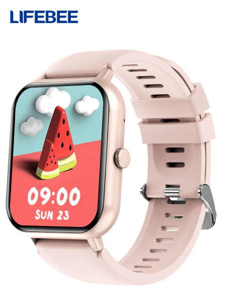 LifeBee смарт часы женские 54C,светло-розовый,1.83 дюйма, 230 мАч купить на OZON по низкой цене ...