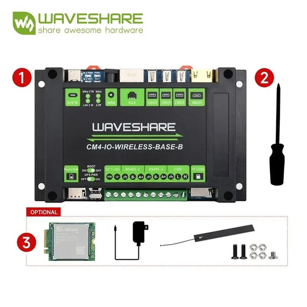 Raspberry Pi CM4 Industrial IoT 5G/4G Модуль расширения беспроводной ...