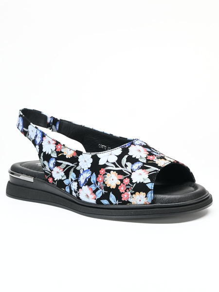 Босоножки Женский Ascalini Стандартный низкий (до 4 см) Натуральная кожа, размер 40 9 Лето ...