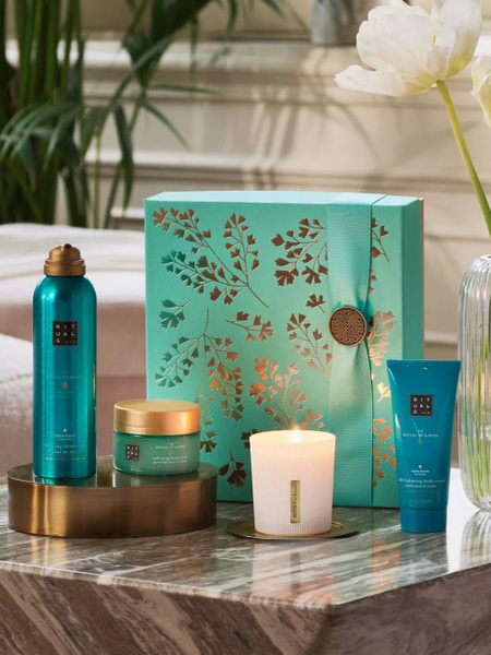RITUALS... Подарочный набор косметики с ароматом лотоса и белого чая (THE RITUAL OF Karma gift ...