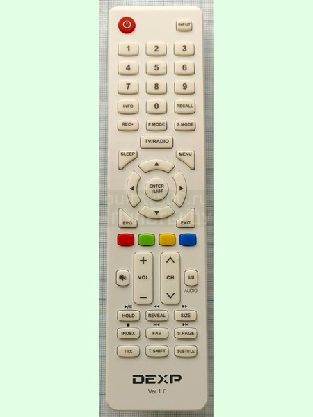 Пульт DEXP Ver 1.0 белый ( LCD H32D7300K M ) оригинал купить на OZON по низкой цене (1944080514)