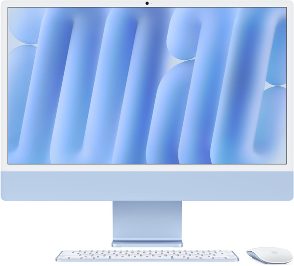 Apple 24" Моноблок iMac (Apple M4, RAM 16 ГБ, SSD 256 ГБ, Apple M4, macOS), MWUF3HN/A, синий ...