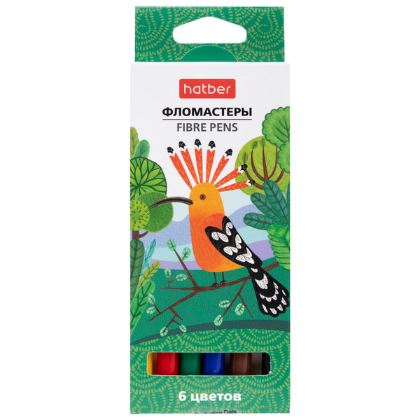 Фломастеры Hatber 6 цветов COLORA купить на OZON по низкой цене (1972870996)