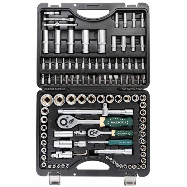 Набор инструментов RockForce 108 предметов (1/4'',1/2'', головки Е-профиль) купить на OZON по ...
