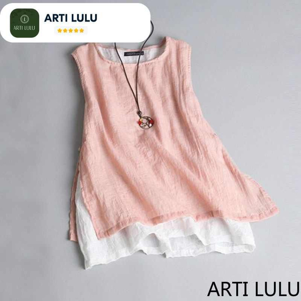 Майка Женский розовый размер 46 Искусственный шелк Полиэстер Повседневный Китай Однотонный