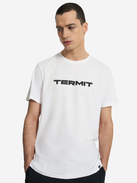 Футболка Мужской Termit белый, размер 56, 58 Хлопок Спортивный Узбекистан купить c доставкой на ...