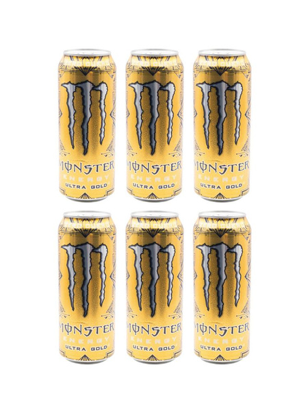 Monster Energy Энергетический напиток Ultra Gold Zero 500 мл, 6 шт ...