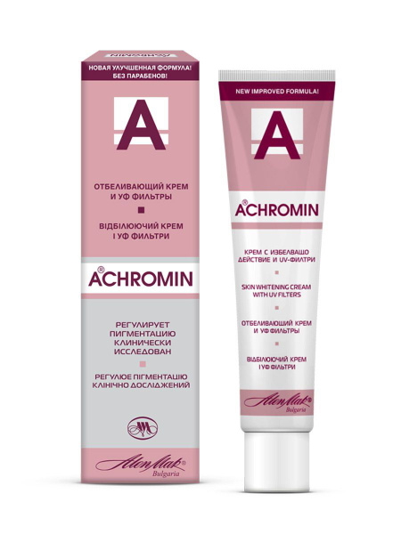 Крем Achromin отбеливающий ACHROMIN с УФ фильтрами 45мл** купить на ...
