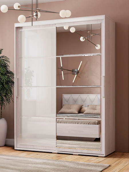 Шкаф-купе Первый Мебельный Крафт Халф 40233, 160.2x59.4x217.6 см купить c доставкой на OZON по ...