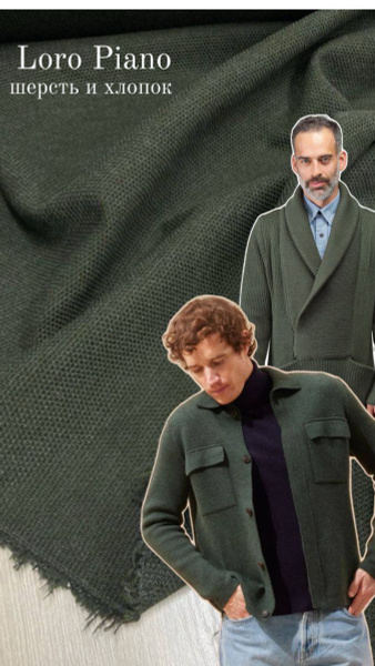 Трикотажное полотно Loro Piana Арт: 343460, Италия купить на OZON по ...