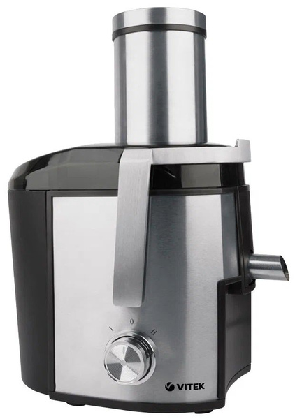 Центробежная соковыжималка VITEK VT-3667, 1500 Вт, прорезиненные ножки, серебристый купить на ...