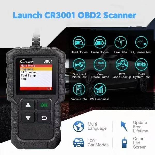 Зарубежная версия LAUNCH Creader 3001 - диагностический прибор для ...