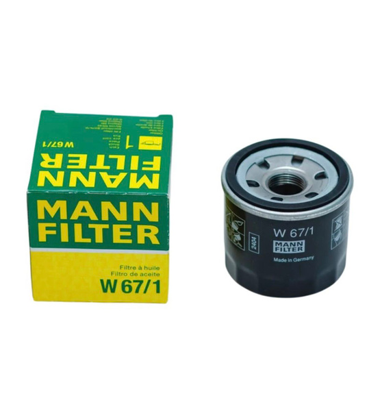 MANN FILTER Фильтр масляный арт. W67/1, 1 шт. купить на OZON по низкой цене (2125237304)