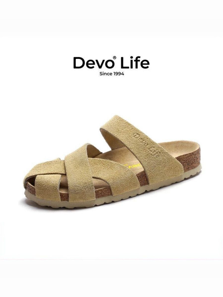 Босоножки Женский Devo Life Платформа Замша натуральная, Пробковое дерево, размер 35 ...