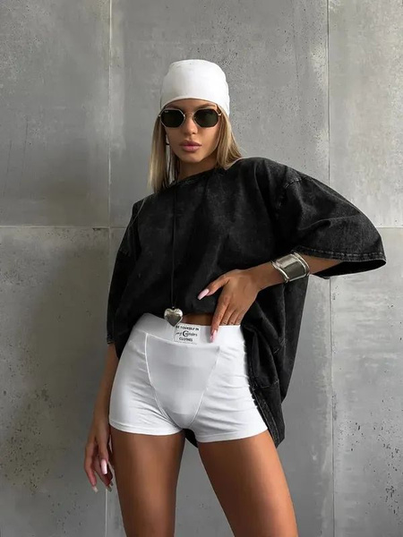 Футболка Мужской Женский зеленая оливка Короткий размер универсальный Хлопок Однотонный