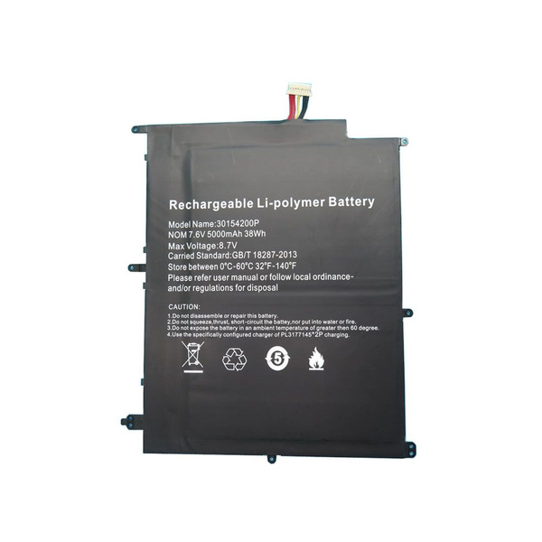 RTDPART Аккумулятор для ноутбука 5000 мАч, (Аккумулятор для ноутбука DEXP Navis P100 7,6 В 5000 ...