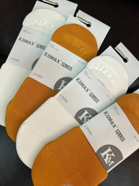 Подследники Женский KOMAX, размер 35, 36 Хлопок На любой сезон белый ...