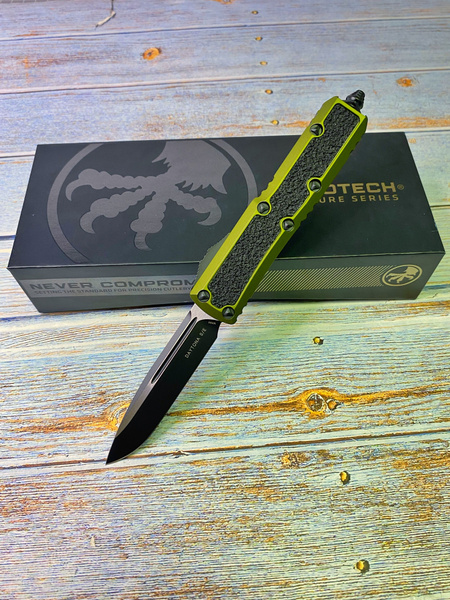 Складной нож Microtech Daytona S/E Signature Series OD Green Two-Tone Standard M390 124-1ODS ...