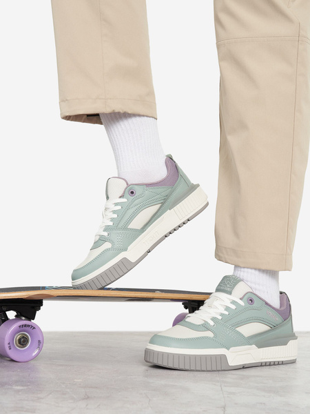 Кеды Женский Termit Искусственная кожа, Полиэстер Скейтбординг, размер 37,5 Демисезон Шнурки ...