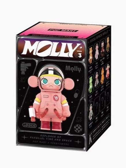 Фигурка POP MART Molly Ted 2 Коллекционная модель Космический медведь ...