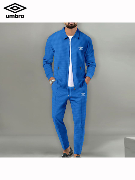 Костюм спортивный Мужской UMBRO Спортивный синий, размер 44, 46 Полиэфирное волокно Логотип ...