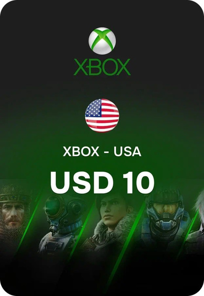 Характеристики Xbox США 10 USD Карта пополнения подробное описание ...