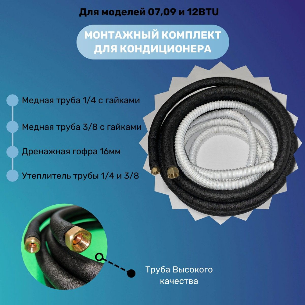 Монтажный комплект для кондиционера (трубки для Сплит-системы) - купить ...