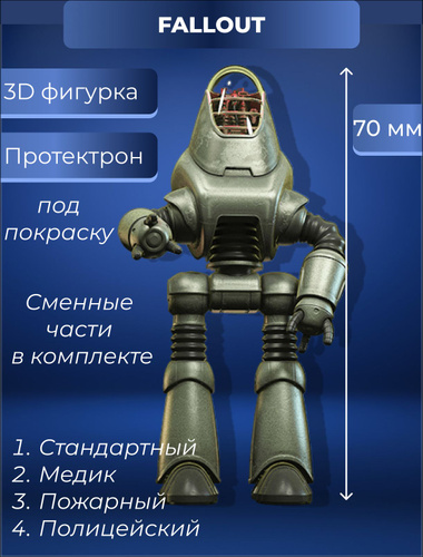 33 отзыв на Коллекционная фигурка Протектрон Комплект 70мм Fallout ...