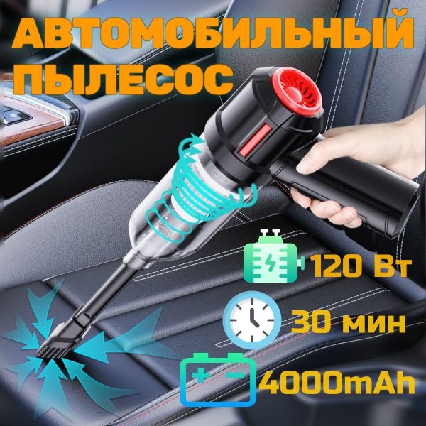 Автомобильный пылесос / беспроводный мощный универсальный / от ...