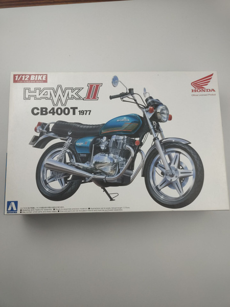 Сборная модель Машинка Aoshima-05332A 1/12 Honda Hawk II CB400T 1977 motorcycle model kit купить ...