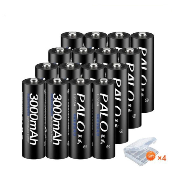 Аккумуляторные батарейки АА Ni-MH ( Пальчиковые ) Palo 3000 mAh, 1,2 V ...